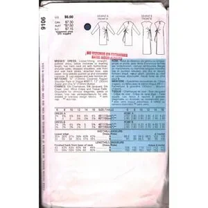 Simplicity | Office | Vogue 96 Sewing Pattern Misses Dress Evening Gown ...